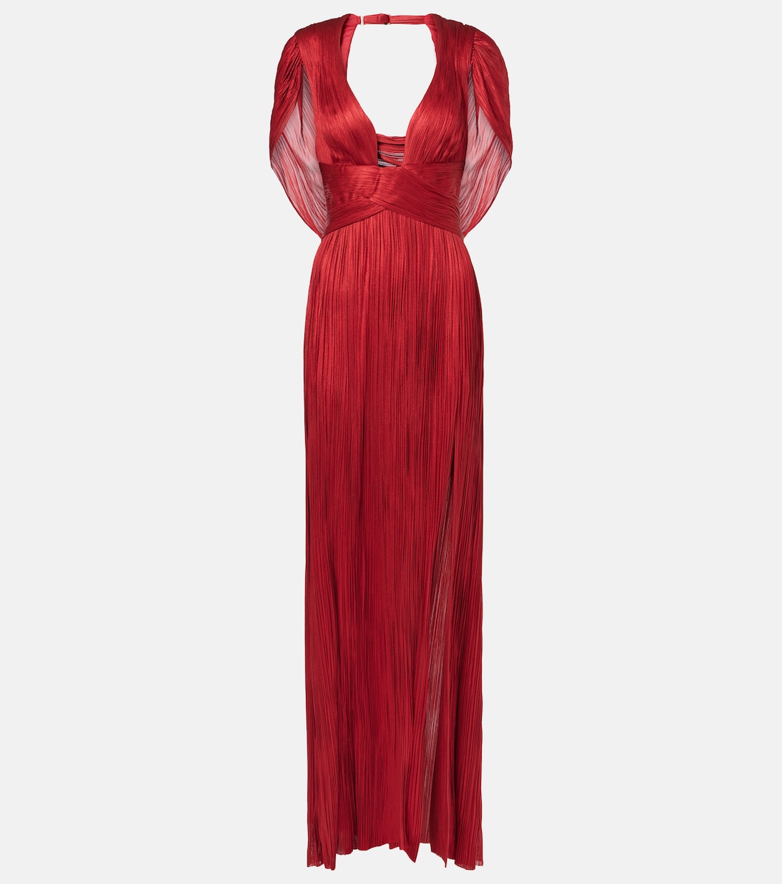 Laurel caped silk gown in red - Maria Lucia Hohan | Mytheresa