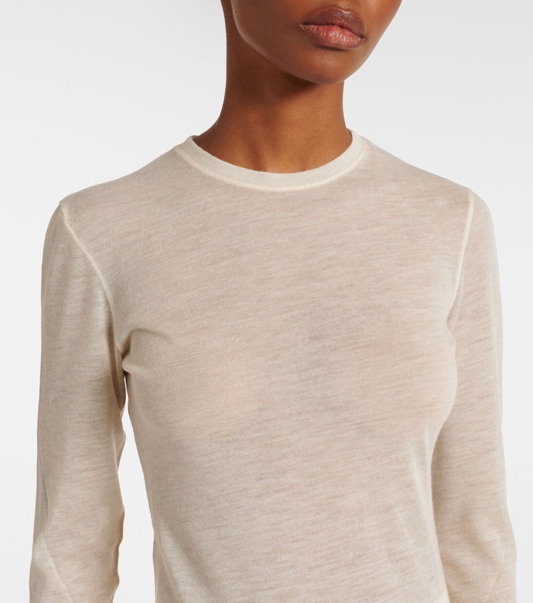 Iverness cashmere top in white - The Row | Mytheresa