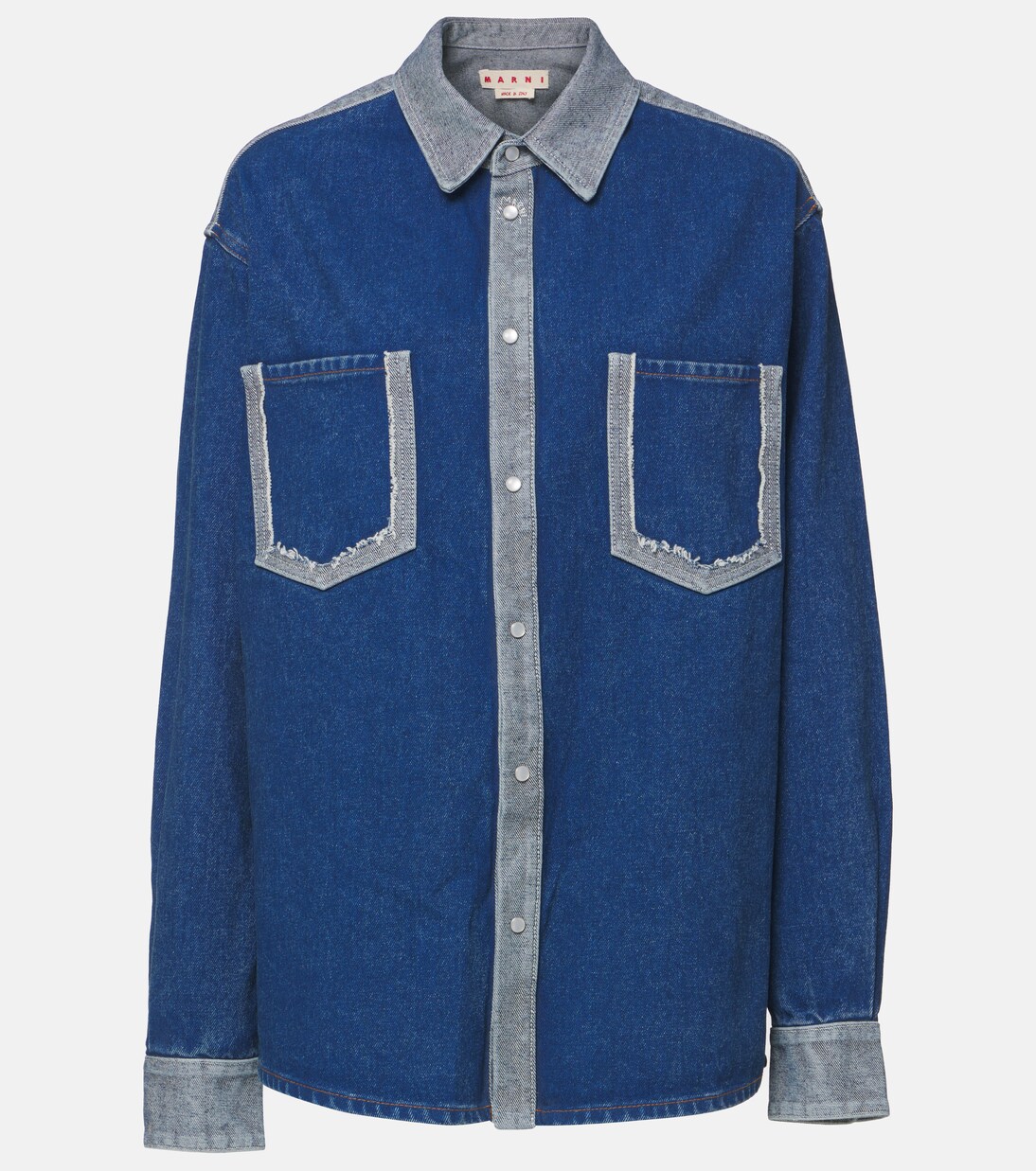 Denim overshirt in blue - Marni | Mytheresa