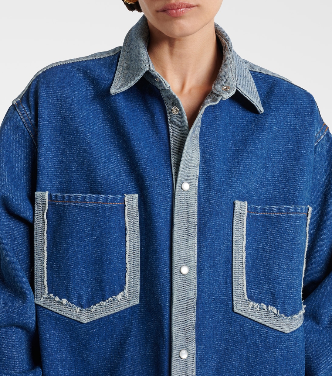 Denim overshirt in blue - Marni | Mytheresa