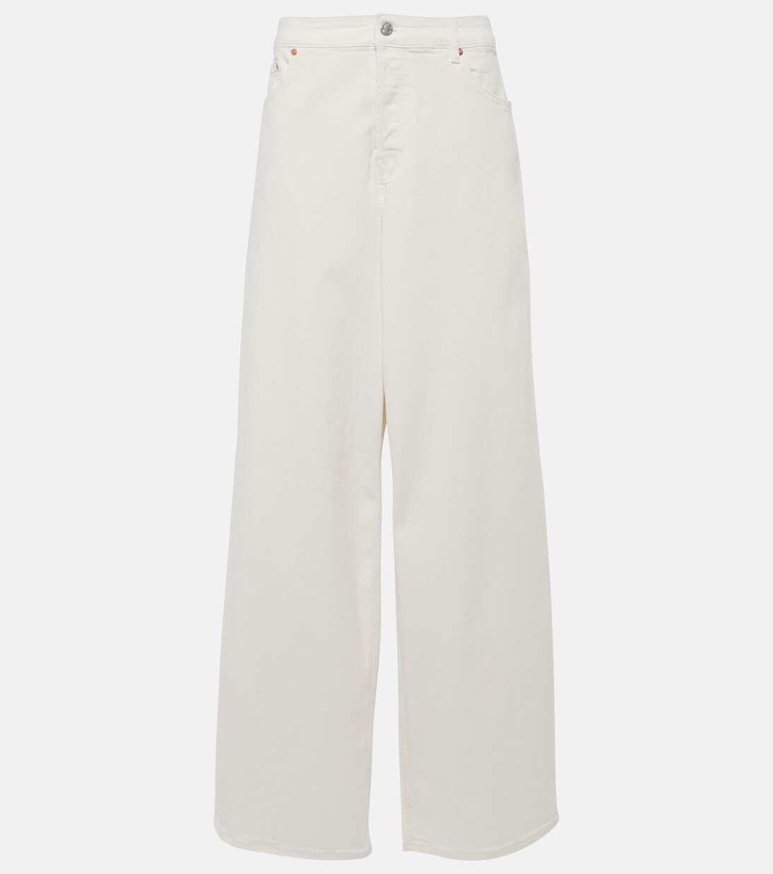 Jeans anchos Maxi Relax de tiro alto en blanco - AG Jeans | Mytheresa