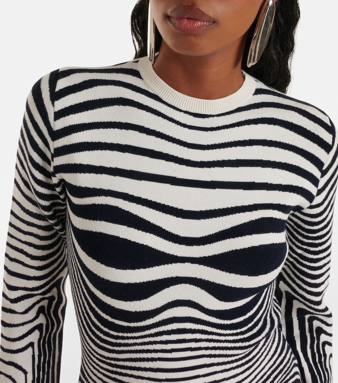 The Navy Blue Body Morphing minidress in blue - Jean Paul Gaultier ...