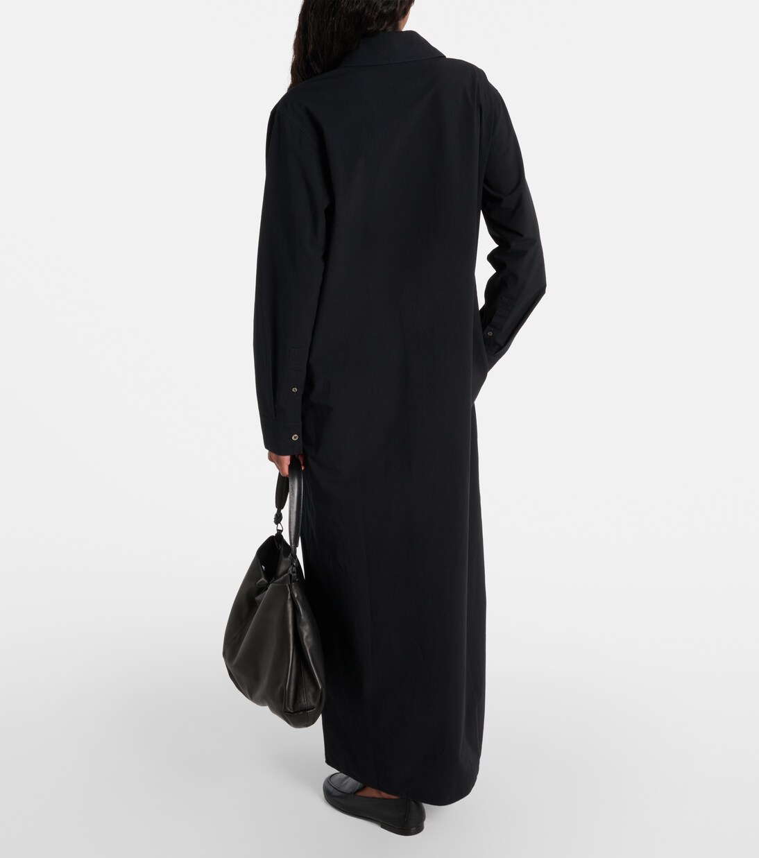 Izumi Oversized Cotton Poplin Shirt Dress In White The Row Mytheresa
