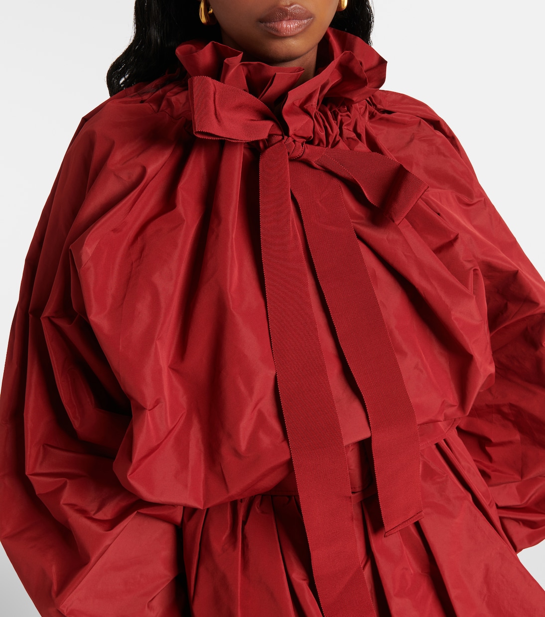 Iconic ruffled blouse in red - Patou | Mytheresa
