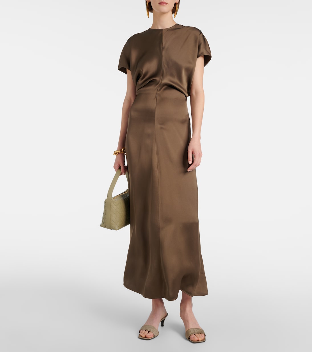 55 canvas mules in grey - Toteme | Mytheresa