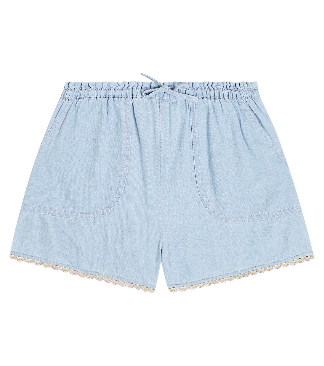 Halcyon denim shorts in blue - Zimmermann Kids | Mytheresa