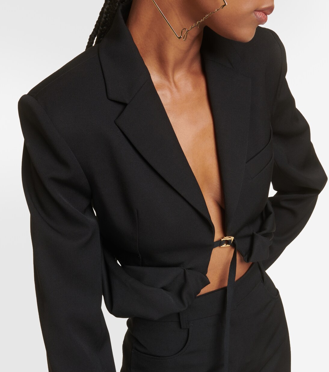 La Veste Croissant virgin wool jacket in black - Jacquemus | Mytheresa