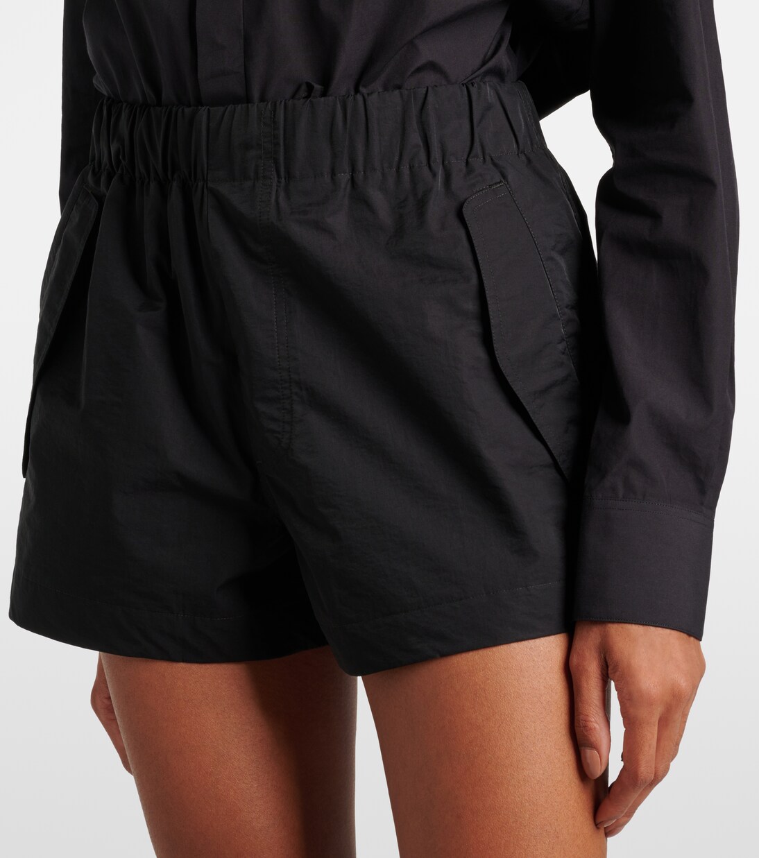 Cotton-blend shorts in black - Wardrobe NYC | Mytheresa