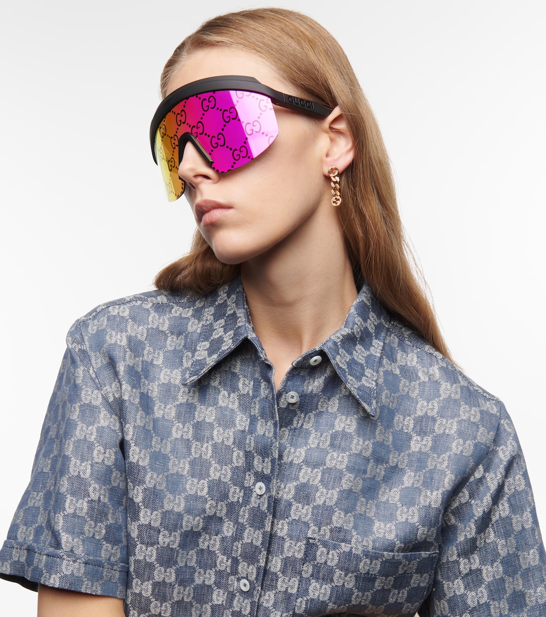 Mask sunglasses in multicoloured - Gucci | Mytheresa