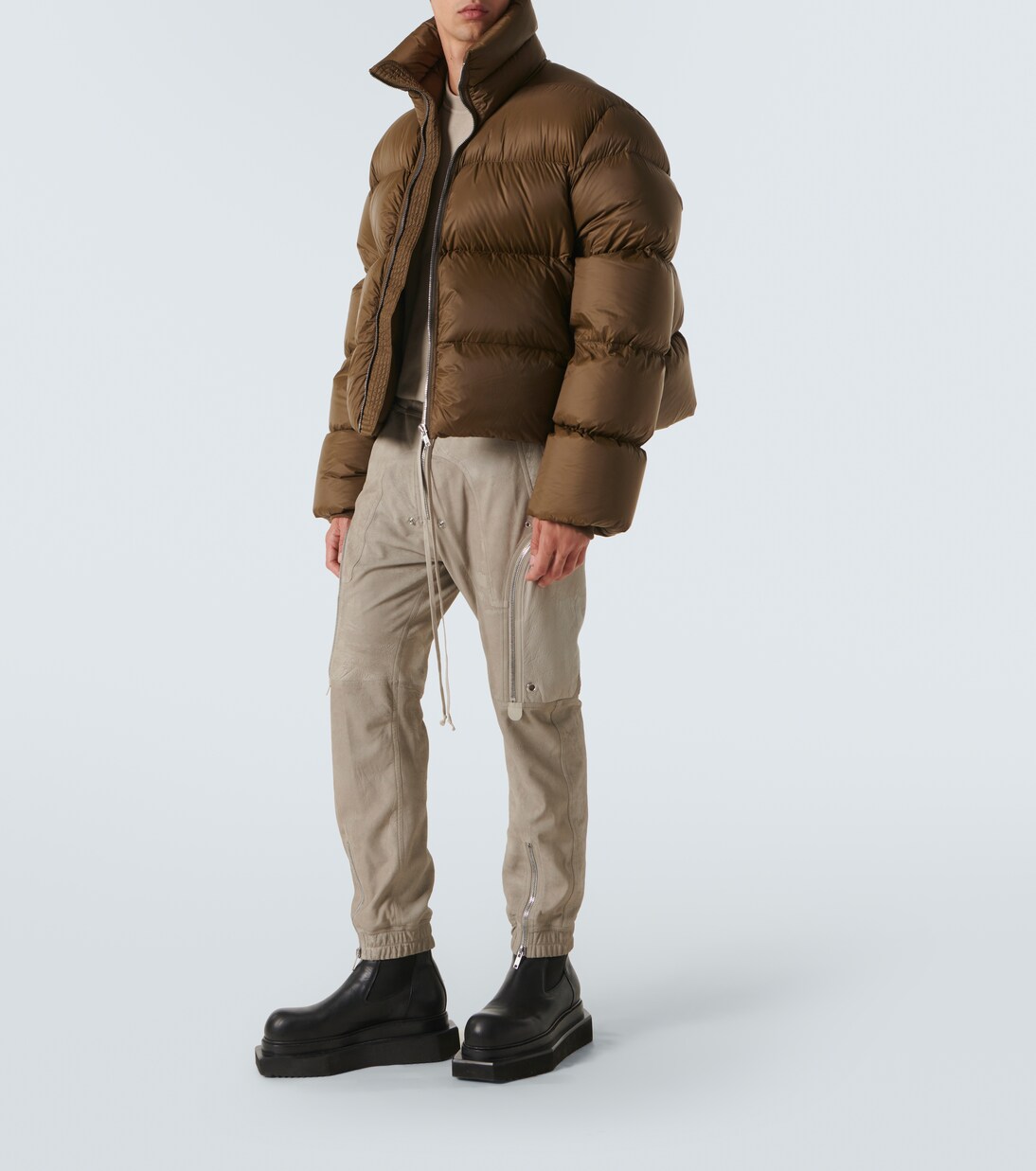 Turtle down jacket in green - Rick Owens | Mytheresa