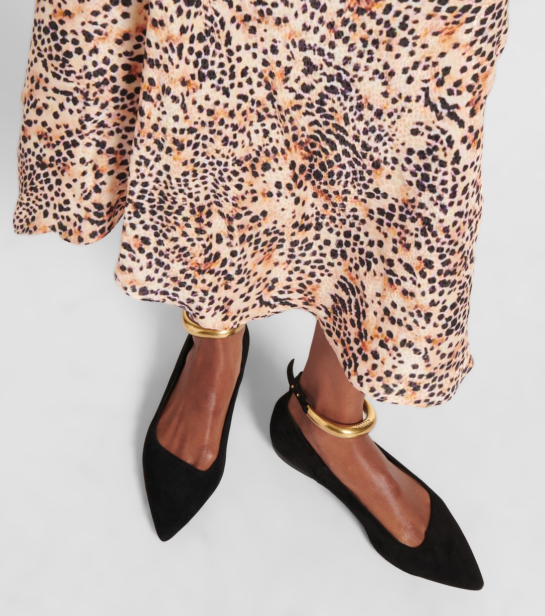 Ballerines Leanor en cuir à ornements en noir – Isabel Marant | Mytheresa