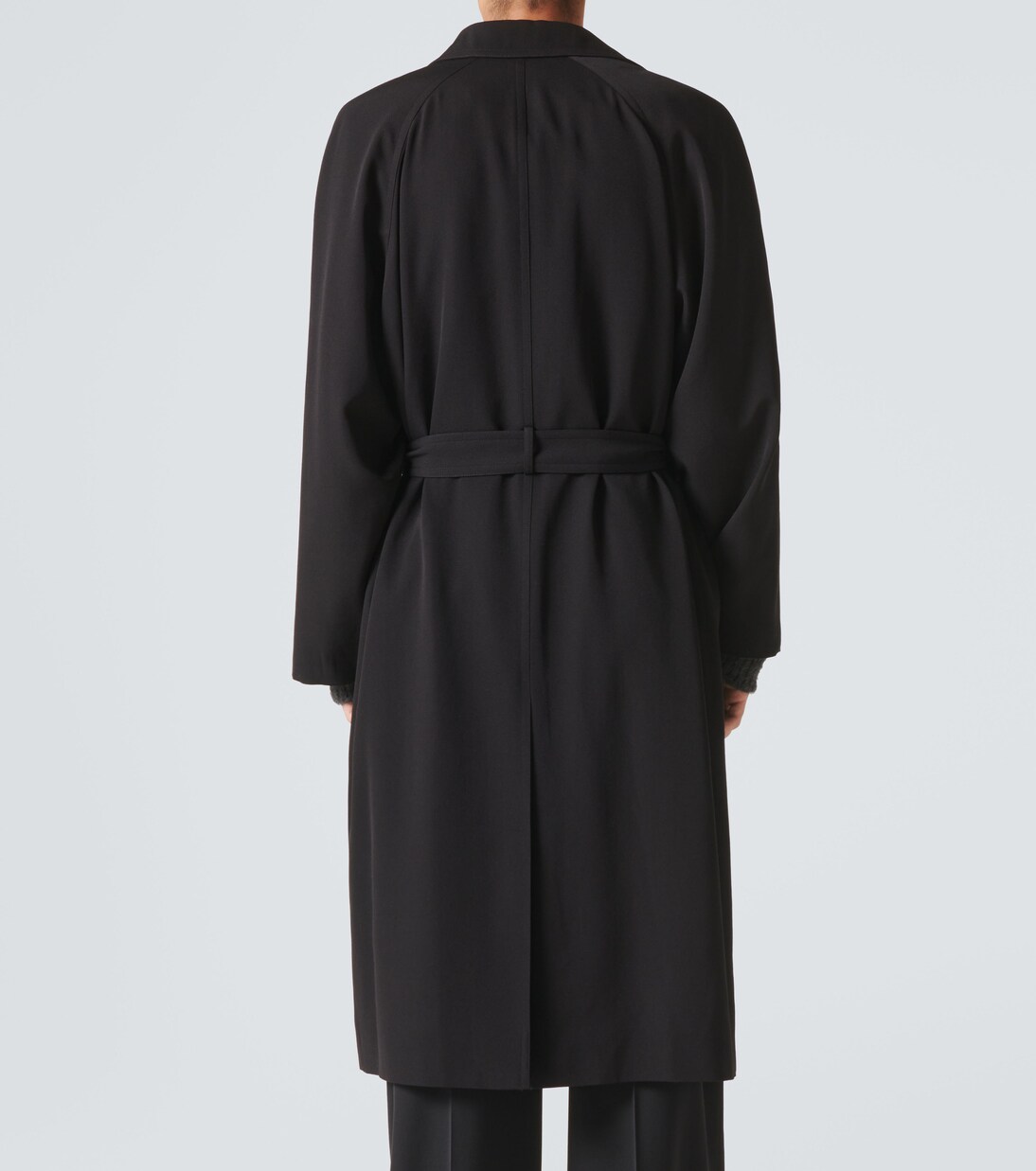 Kolden belted wool coat in black - The Row | Mytheresa
