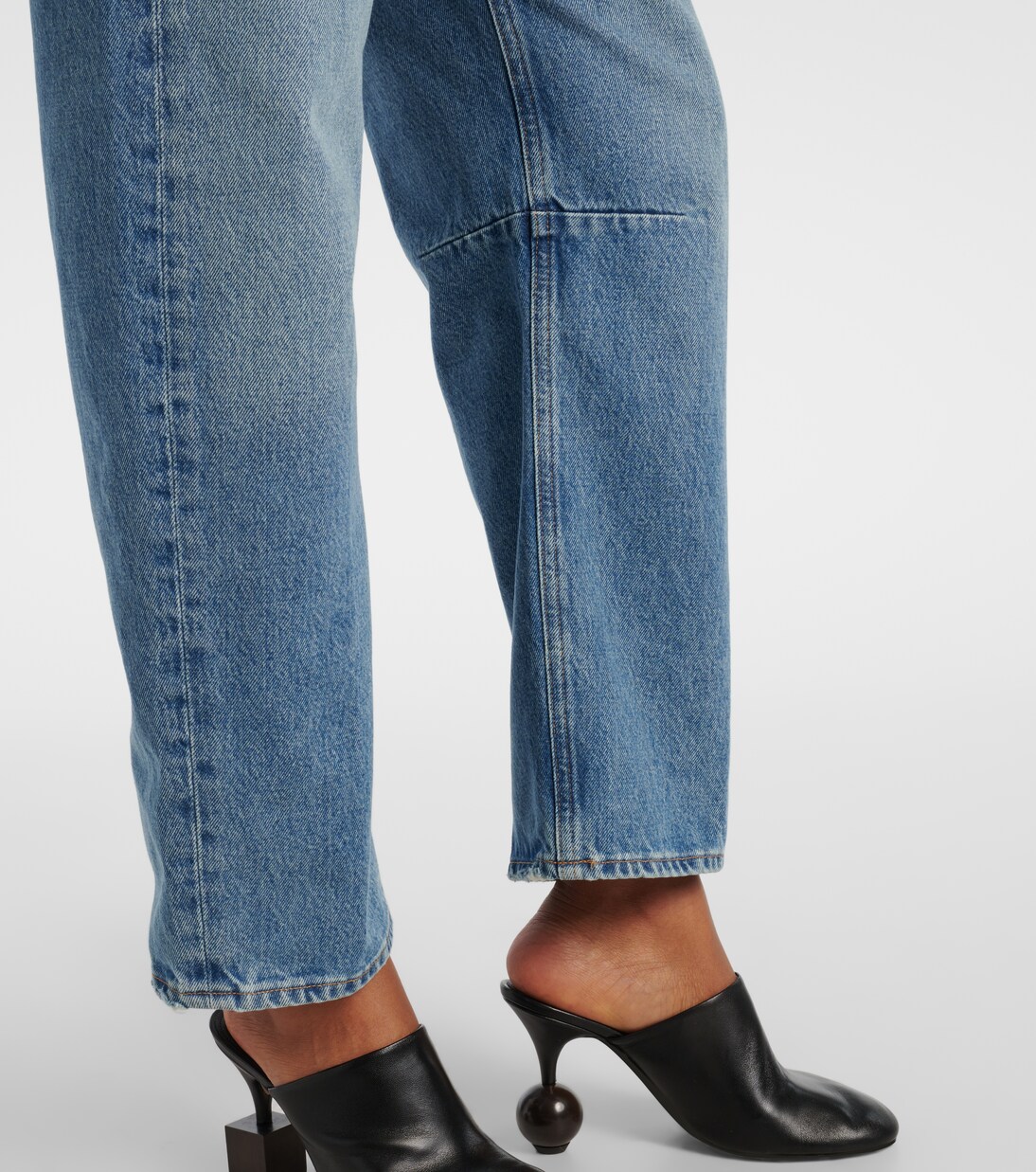 Miro high-rise cropped barrel-leg jeans in blue - Citizens Of Humanity ...