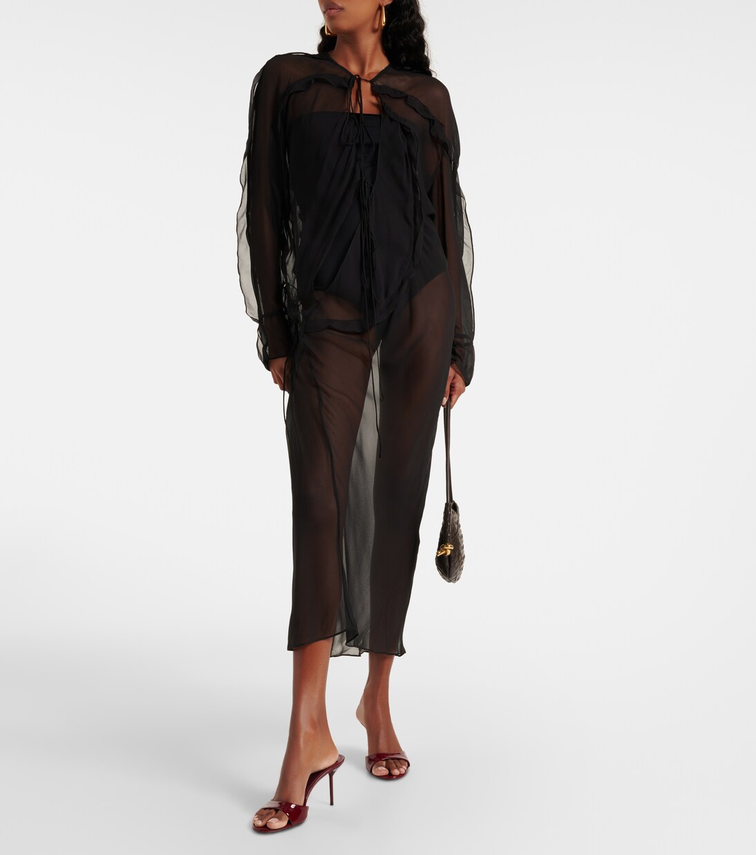 Lidia 70 patent leather mules in red - Paris Texas | Mytheresa