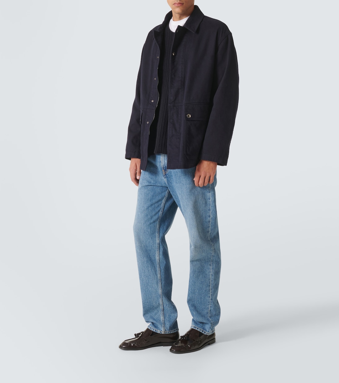 Frank denim jacket in blue - The Row | Mytheresa