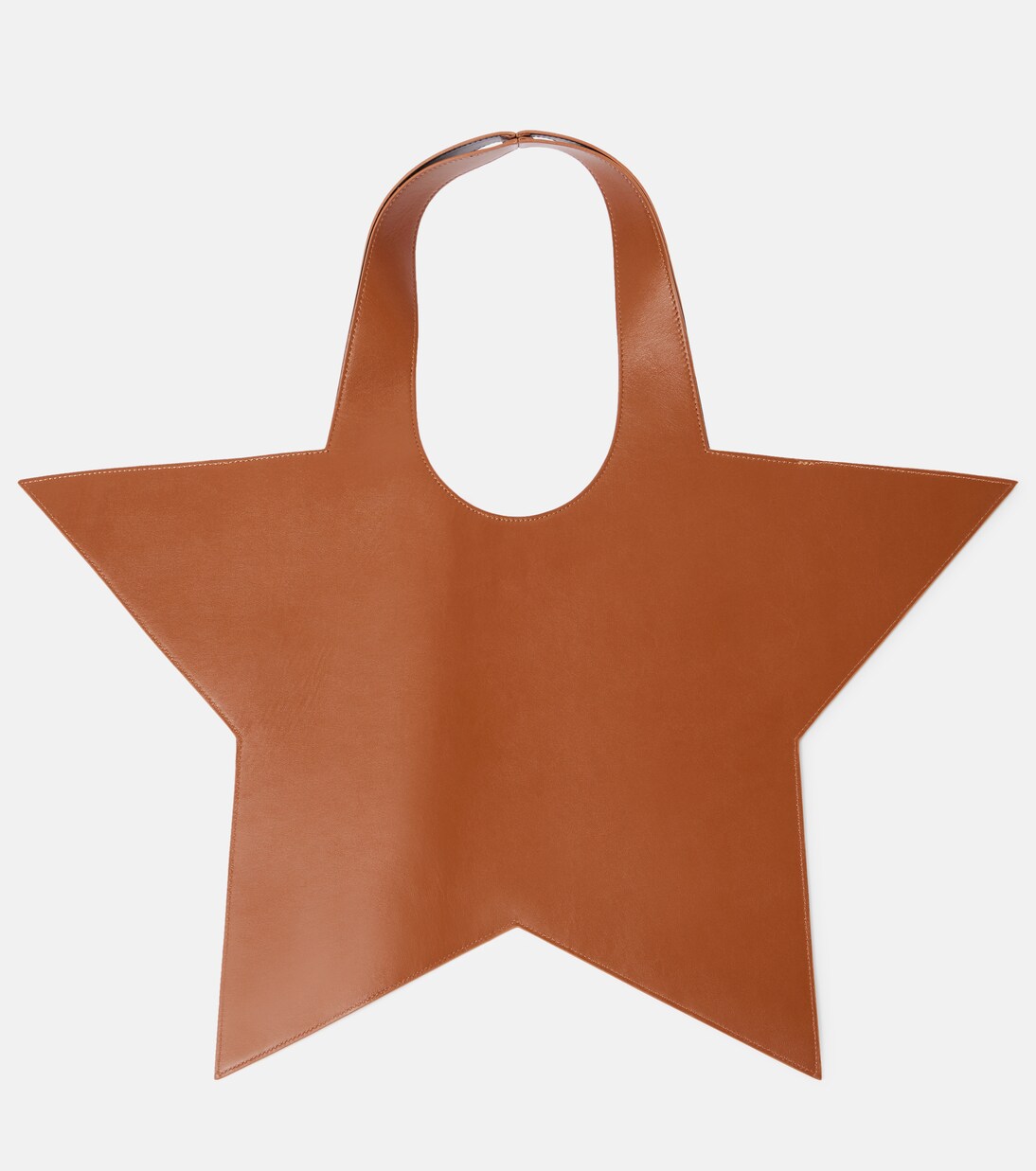 Star leather tote bag in brown - Coperni | Mytheresa