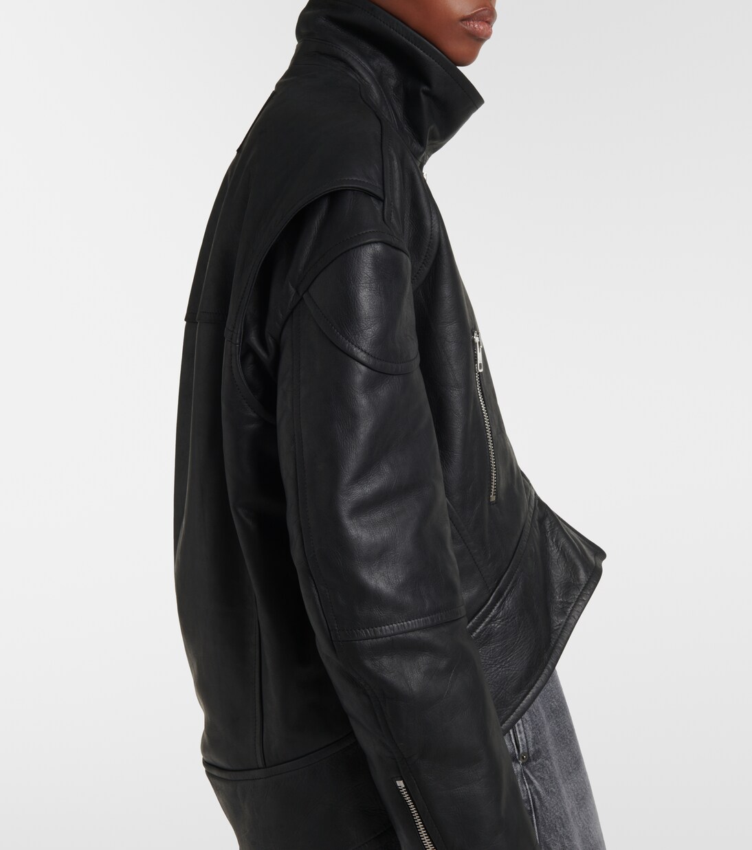 Leather jacket in black - JW Anderson | Mytheresa