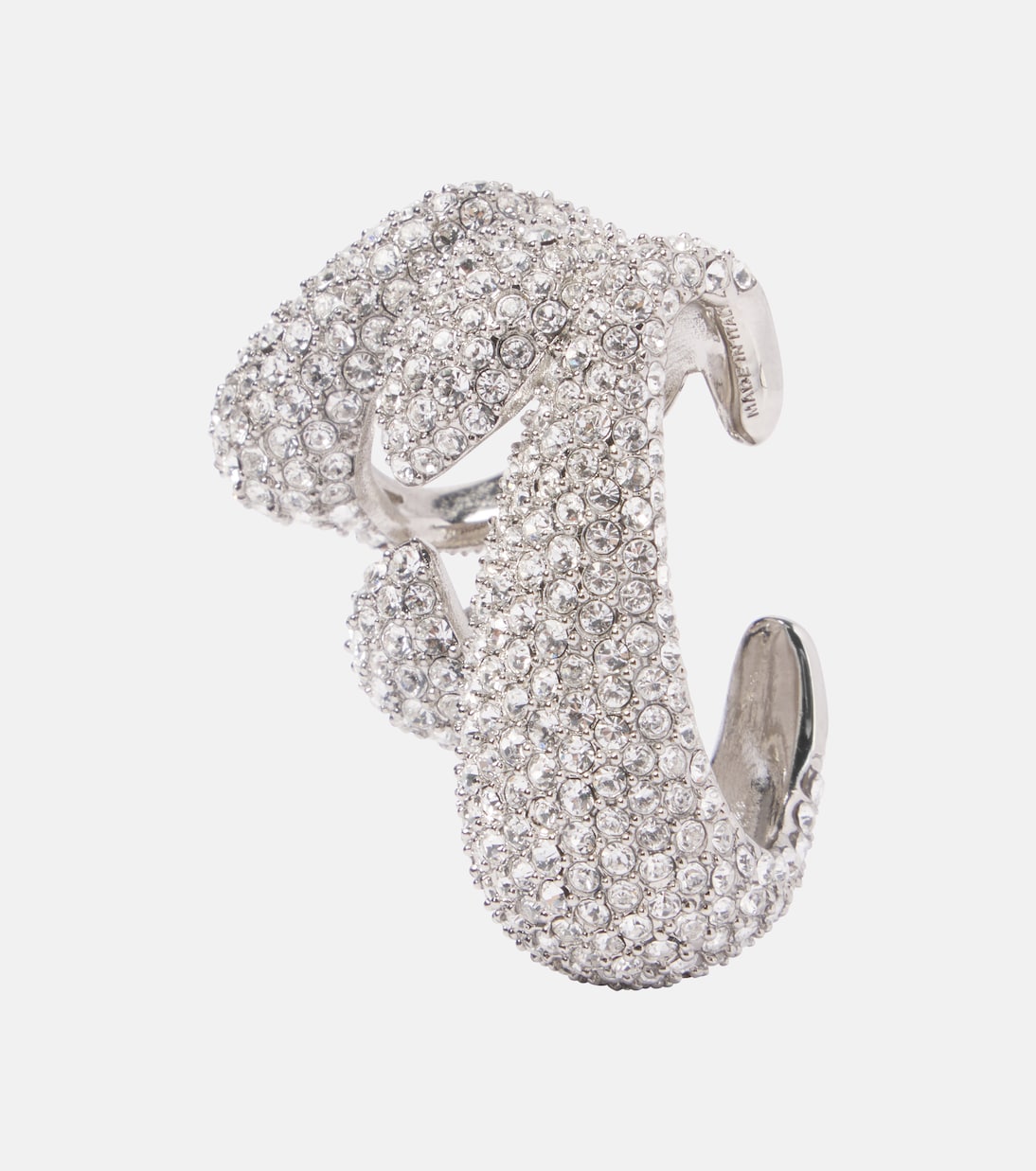 Feline crystal-embellished ear cuffs in silver - Givenchy | Mytheresa