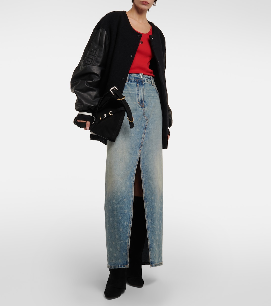 Ribbed-knit cotton jersey tank top in red - Givenchy | Mytheresa