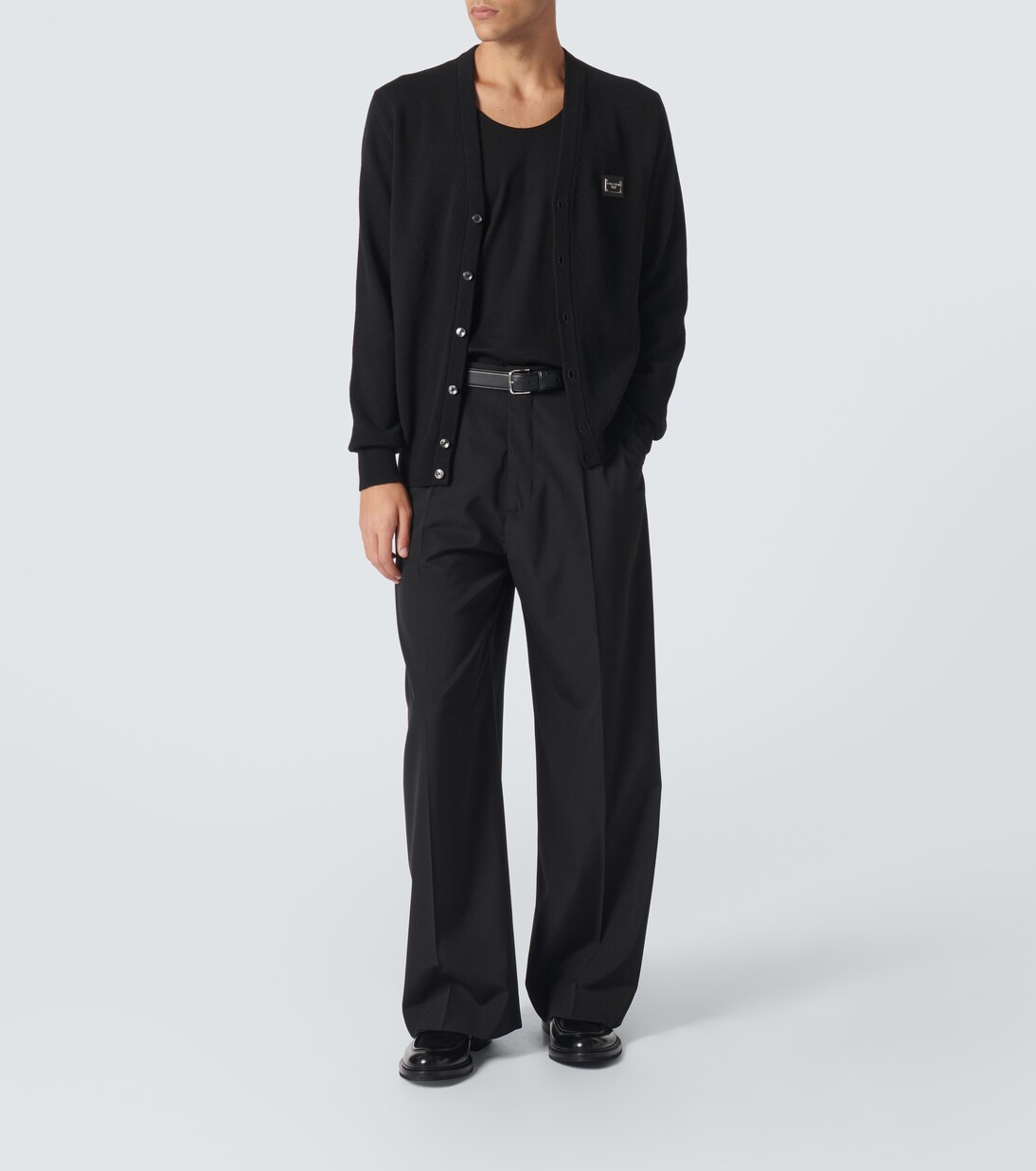 Leather Penny Loafers In Black Dolce Gabbana Mytheresa