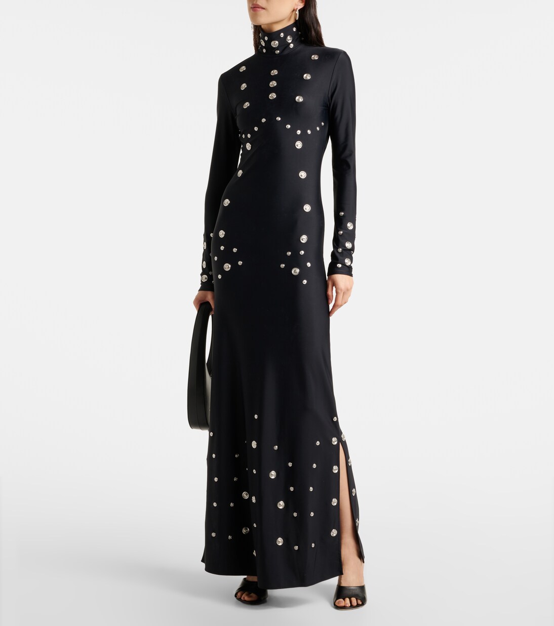 Snaps maxi dress in black - Coperni | Mytheresa