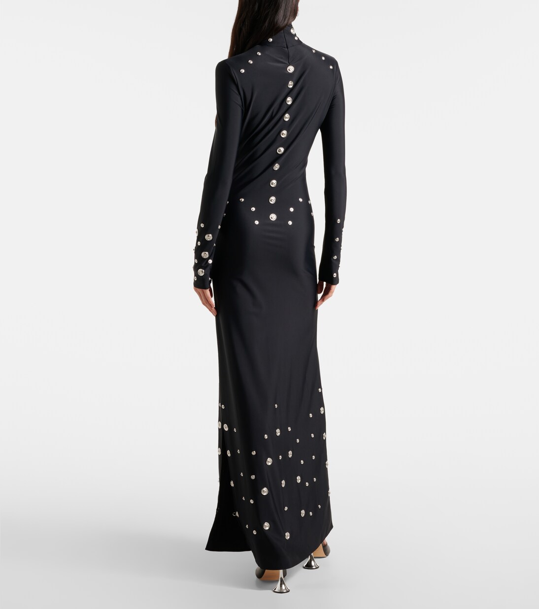 Snaps maxi dress in black - Coperni | Mytheresa