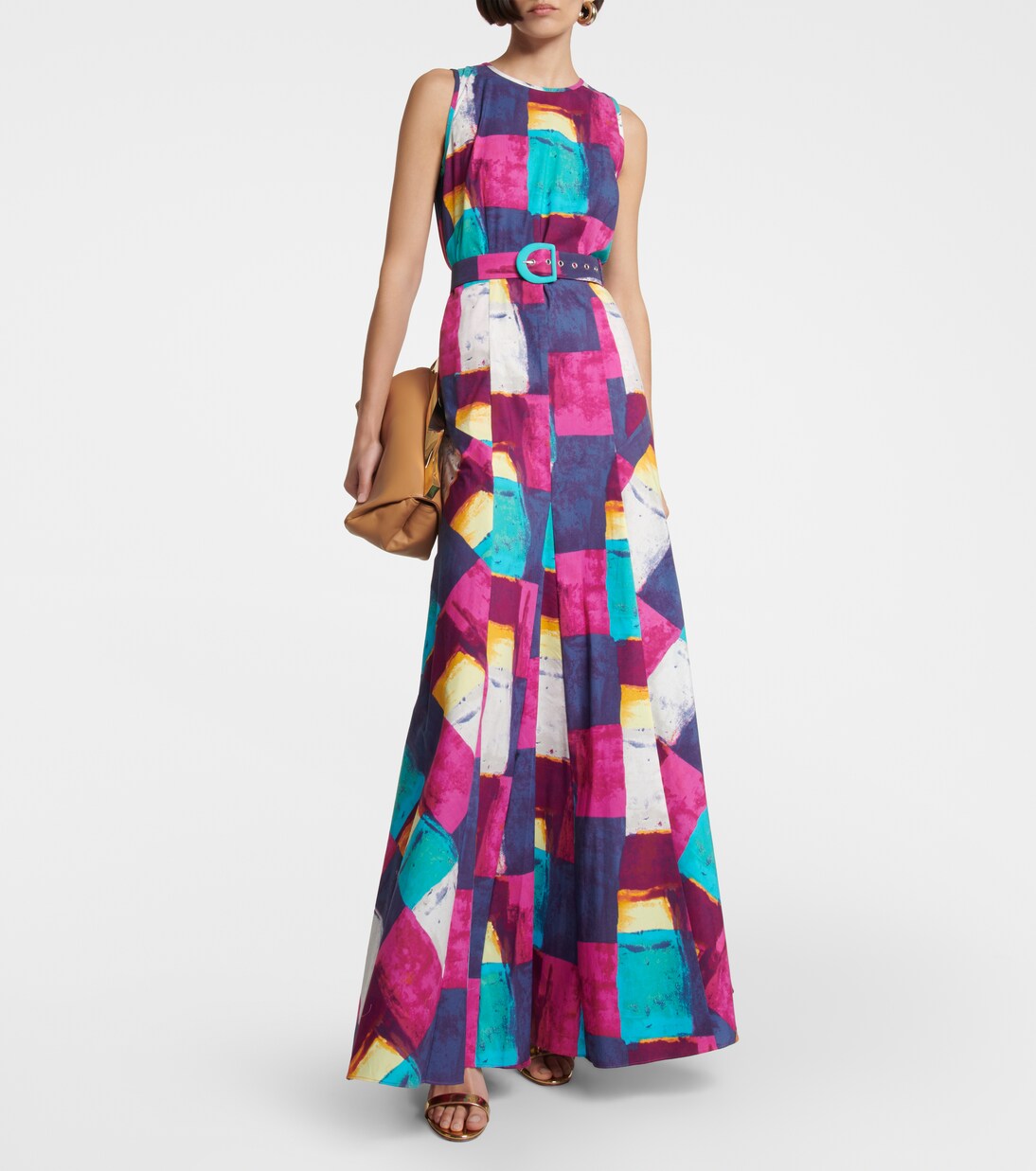 Elliot printed cotton-blend maxi dress in multicoloured - Diane Von ...