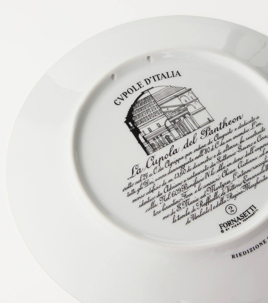 Cupola Pantheon (Roma) plate in white - Fornasetti | Mytheresa