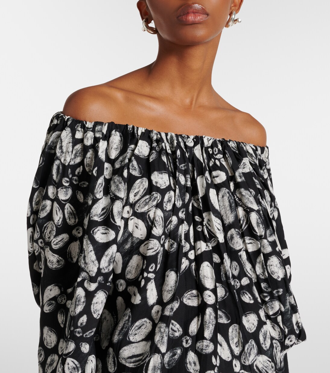 Printed blouse in black - Marni | Mytheresa