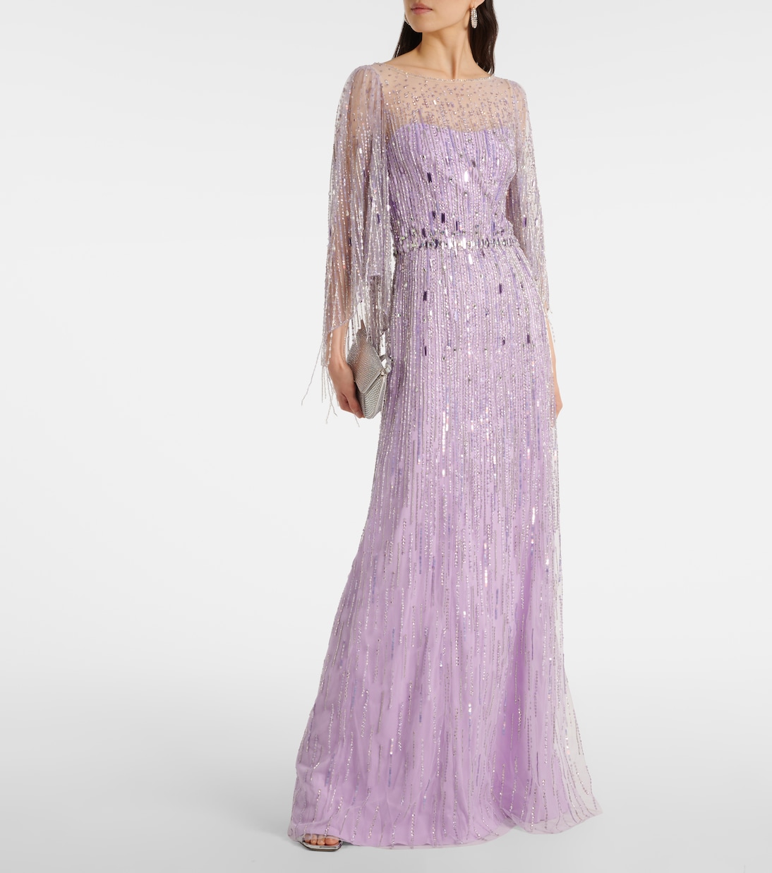 Rhapsody embellished gown in purple - Jenny Packham | Mytheresa