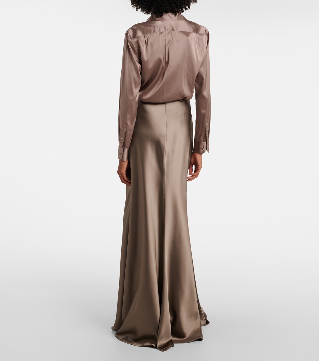 Gonna lunga Masina in raso in Beige - Ralph Lauren Collection | Mytheresa