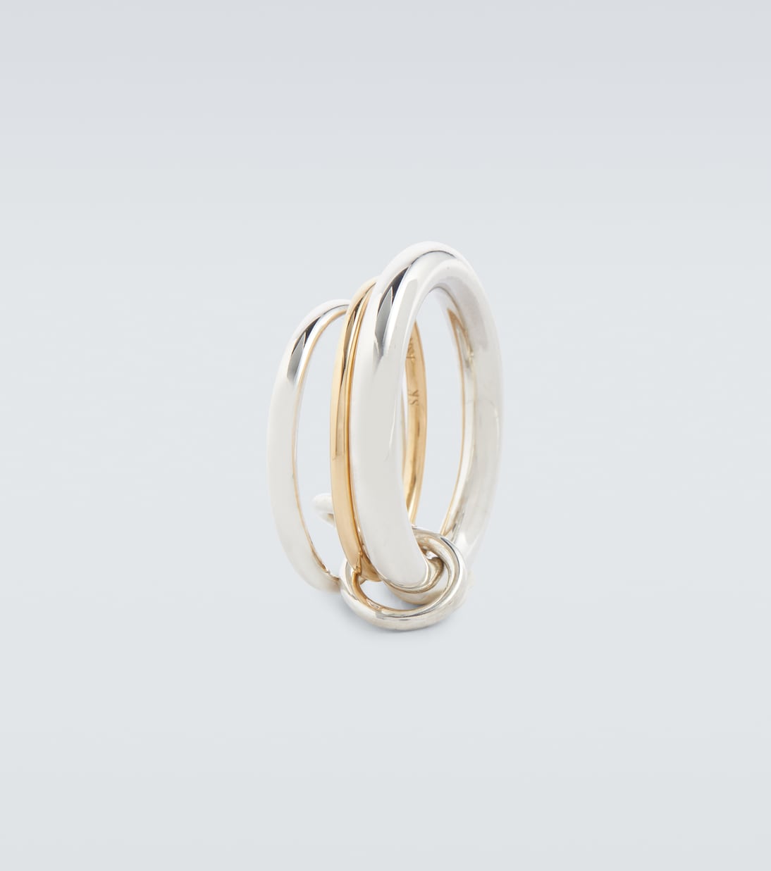 Amaryllis sterling silver and 18kt gold ring in silver - Spinelli ...
