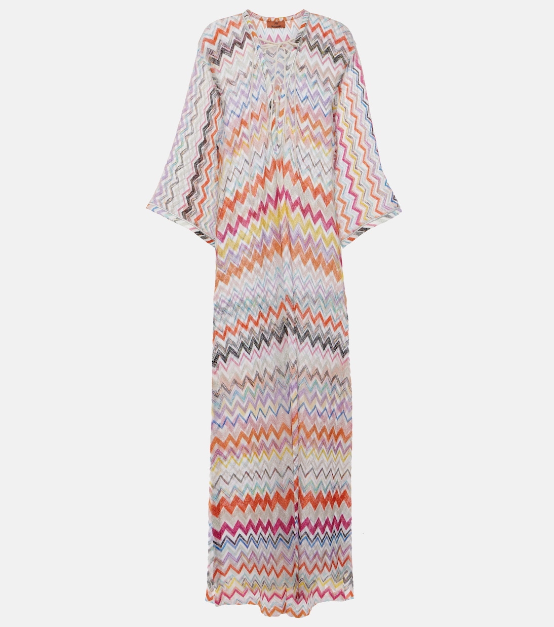Zig Zag lamé beach cover-up in multicoloured - Missoni | Mytheresa