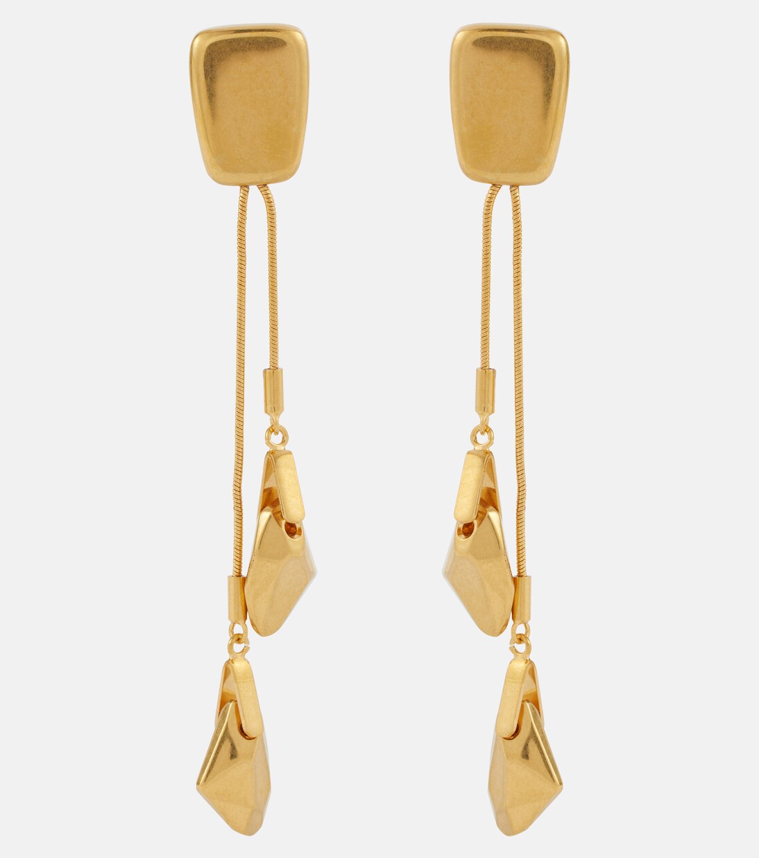 Clip-on drop earrings in gold - Tom Ford | Mytheresa