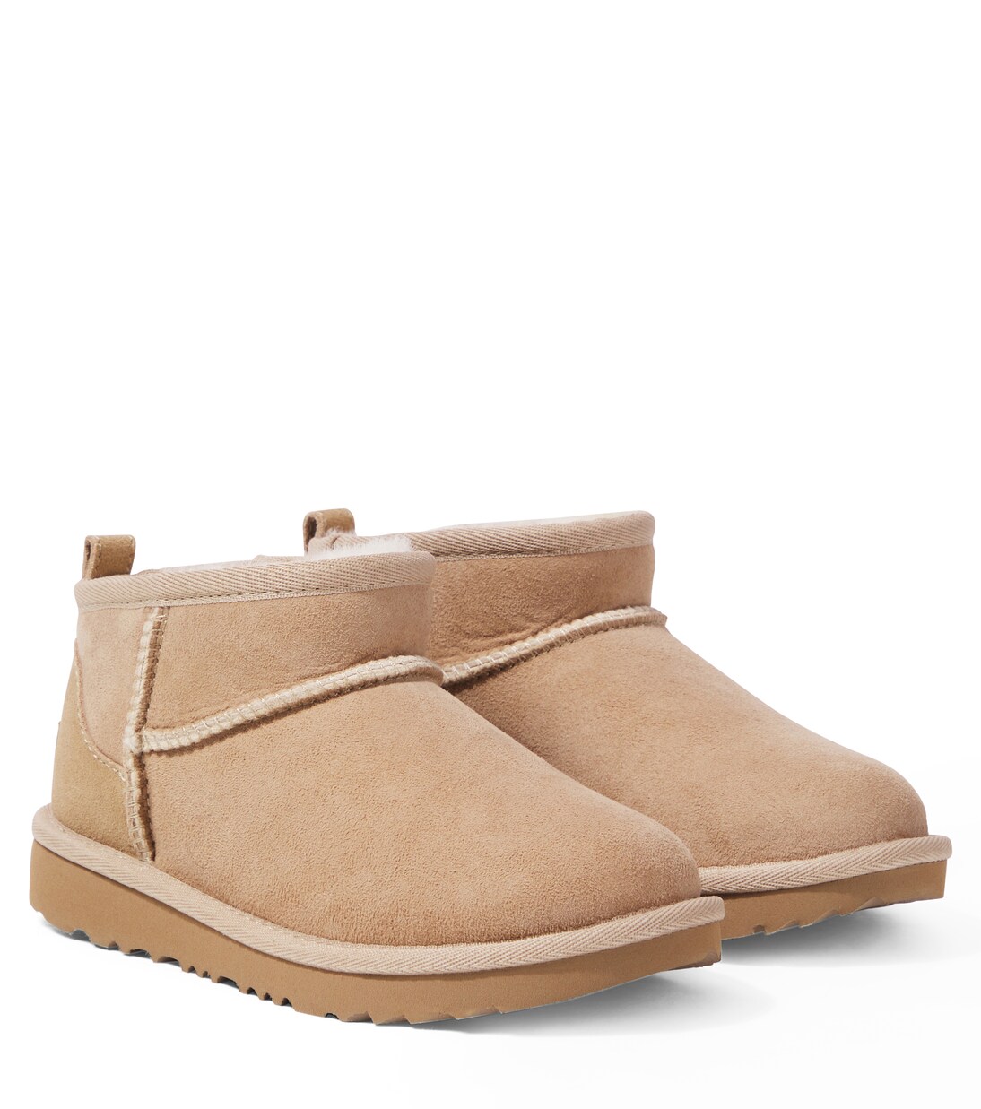 Classic Ultra Mini suede boots in beige - UGG Kids | Mytheresa