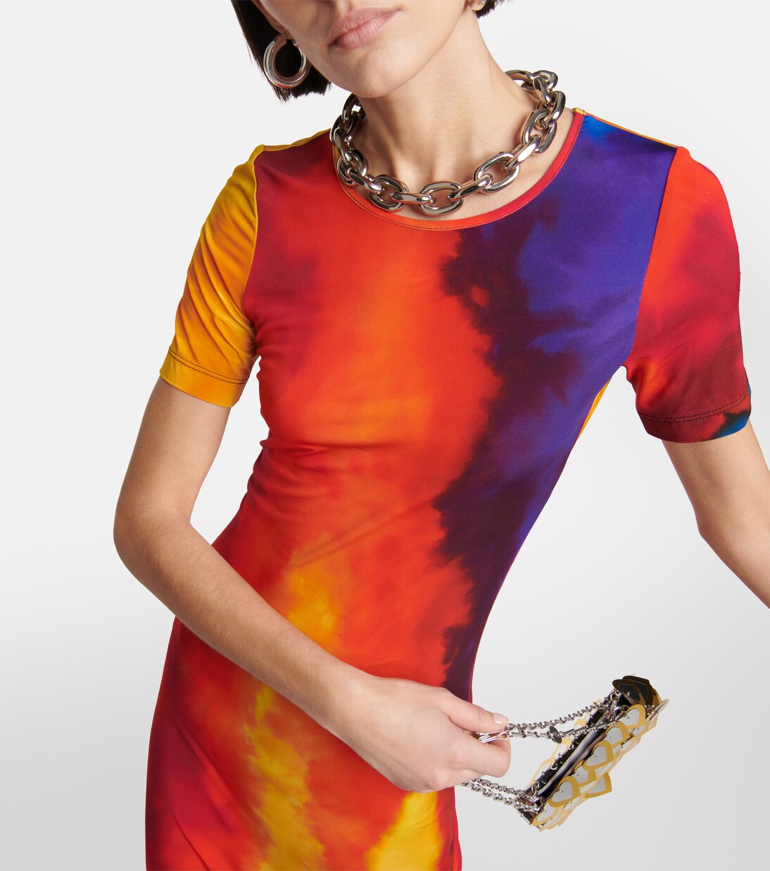 Printed maxi dress in black - Rabanne | Mytheresa