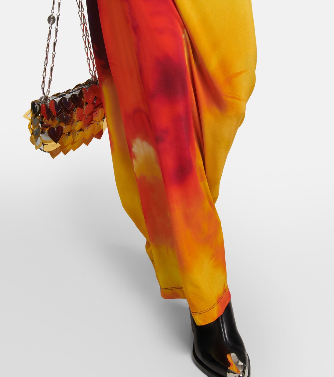 Printed maxi dress in black - Rabanne | Mytheresa