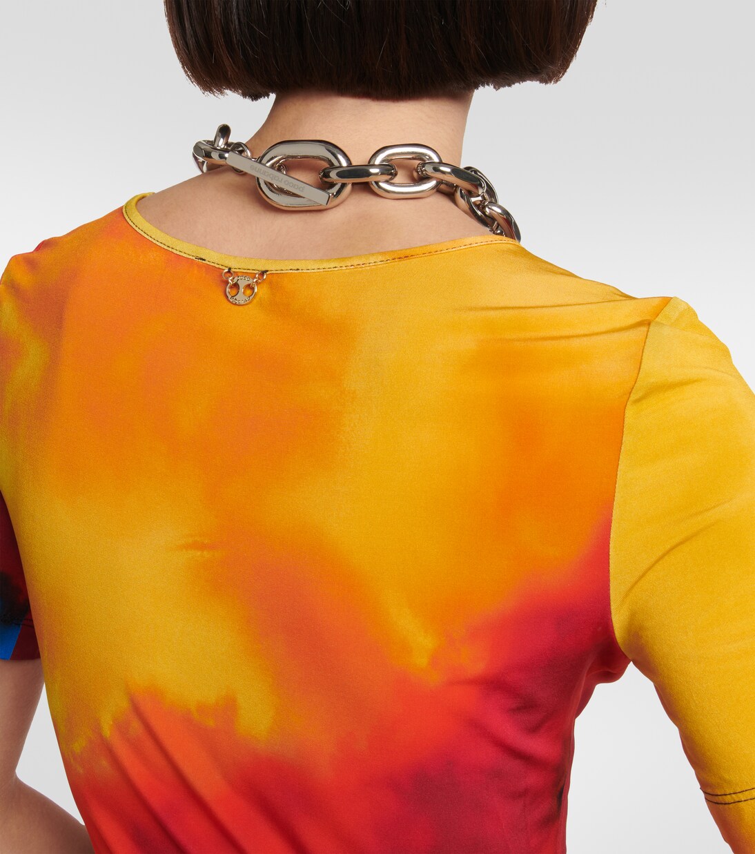 Printed maxi dress in black - Rabanne | Mytheresa