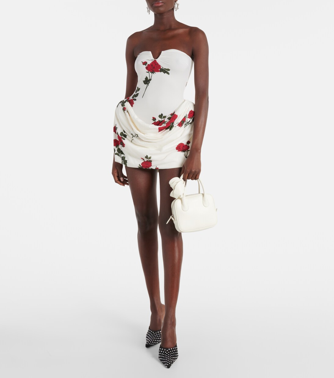 Brigitte Small leather tote bag in white - Magda Butrym | Mytheresa