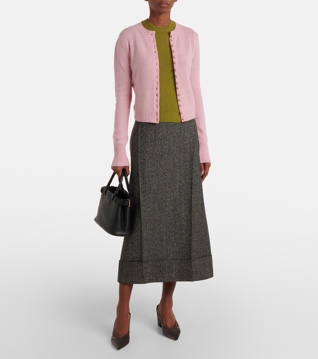 Cashmere cardigan in pink - Prada | Mytheresa