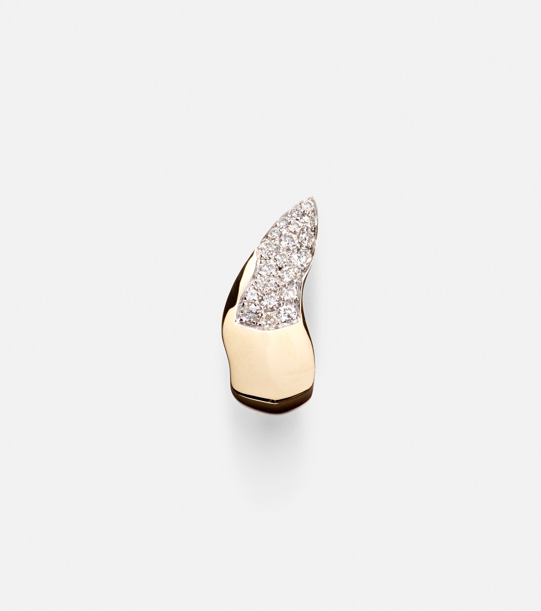 Requin Bo Nano 14kt gold single earring with diamonds in gold - Rainbow ...