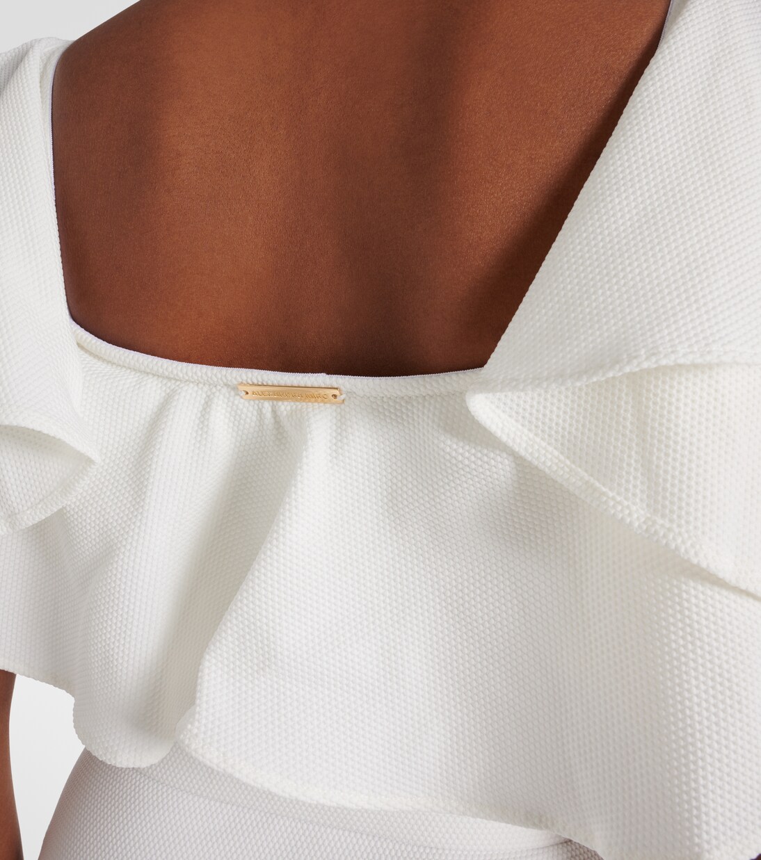 Chantal ruffled swimsuit in neutrals - Alexandra Miro | Mytheresa