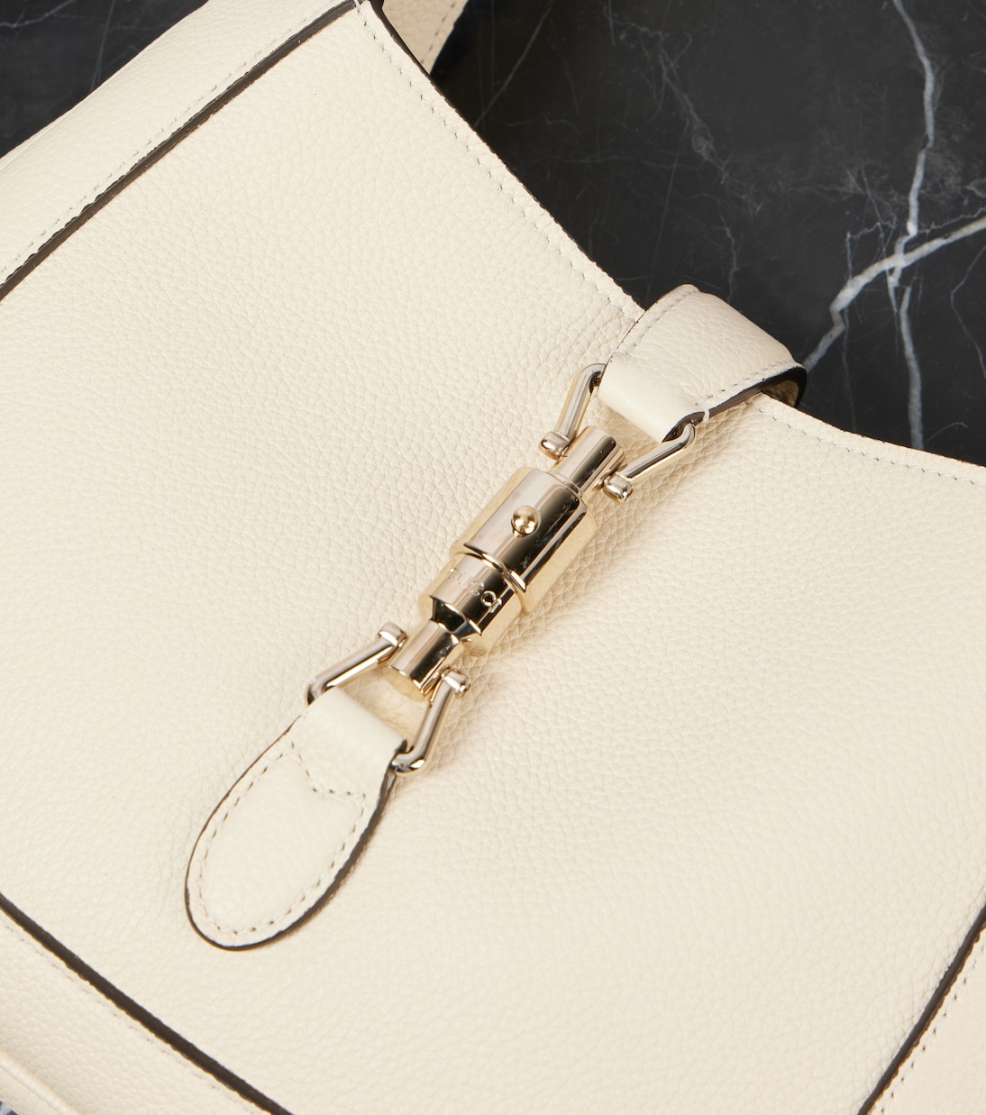 Gucci Jackie 1961 Small leather shoulder bag in white - Gucci | Mytheresa