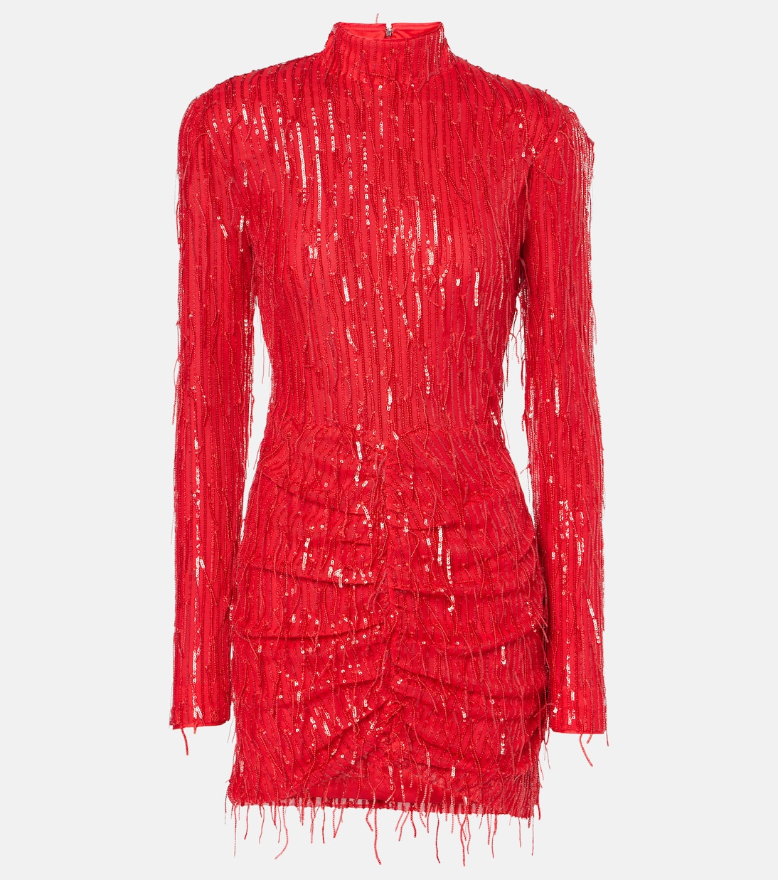 Sequined minidress in red - Rotate | Mytheresa