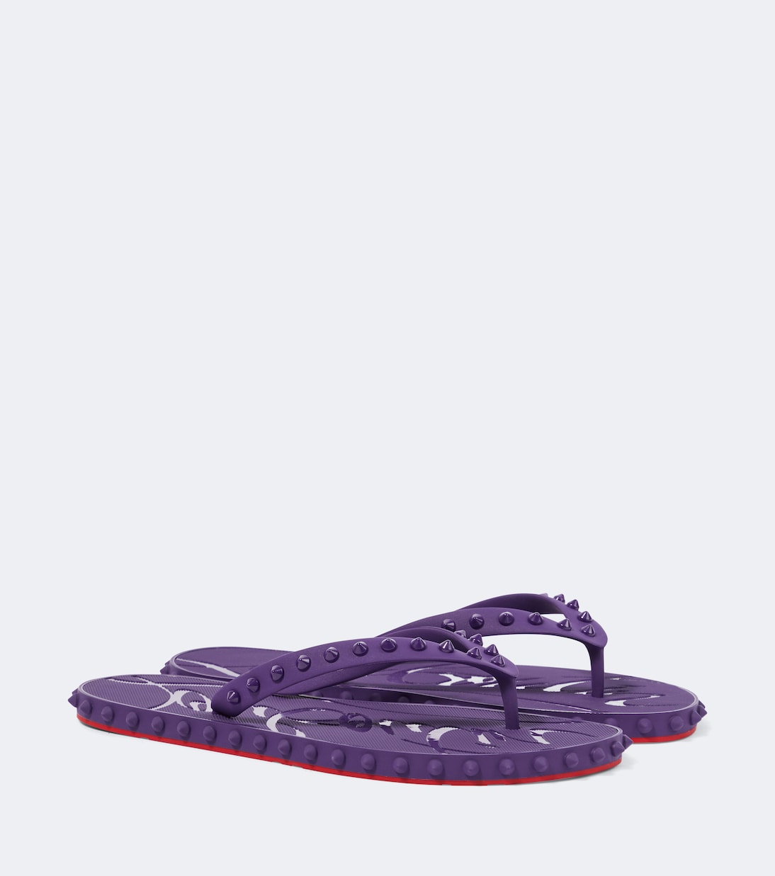 Chanclas Super Loubi de PVC en morado - Christian Louboutin | Mytheresa
