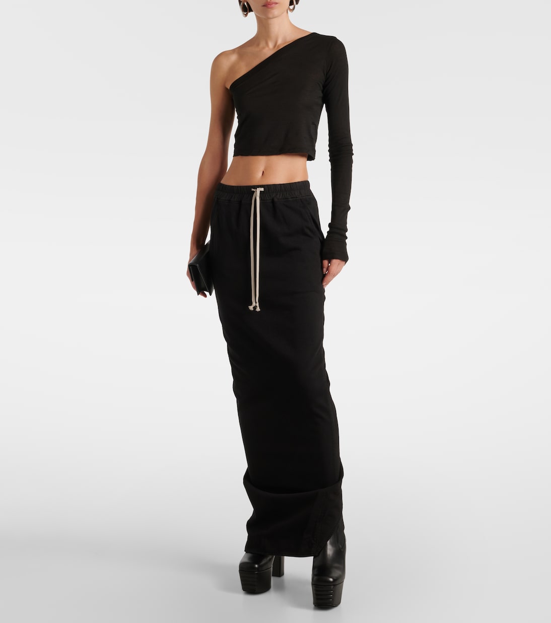 DRKSHDW Pillar denim skirt in black - Rick Owens | Mytheresa