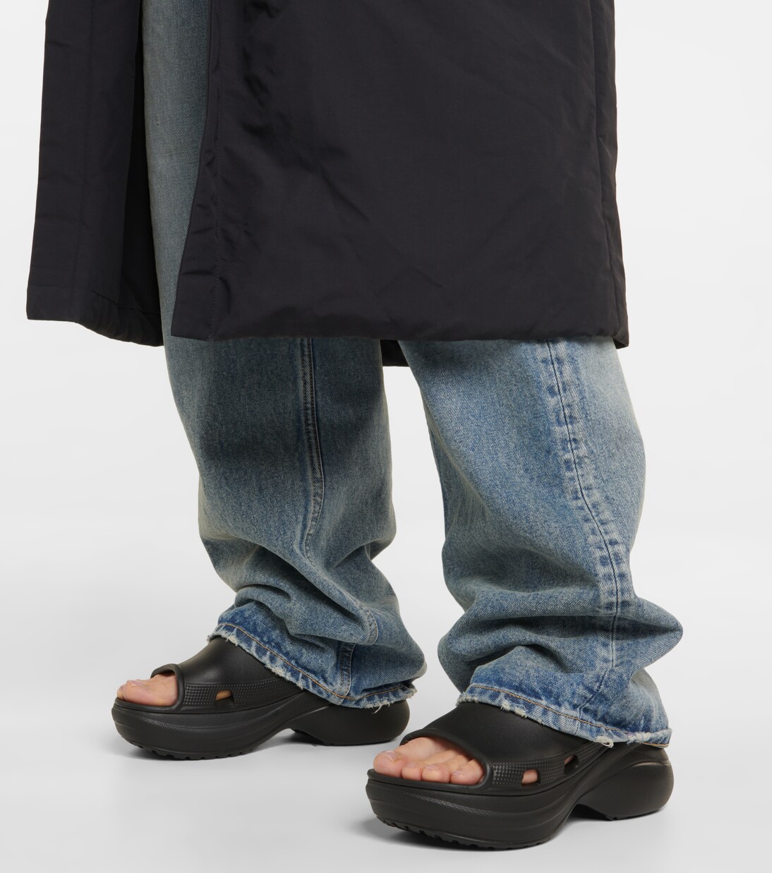 Pool Crocs rubber mules in black Balenciaga Mytheresa