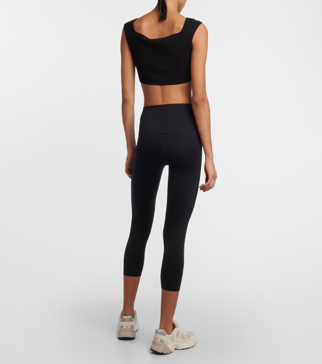 Go High Rise Cropped Leggings In Black Nike Mytheresa