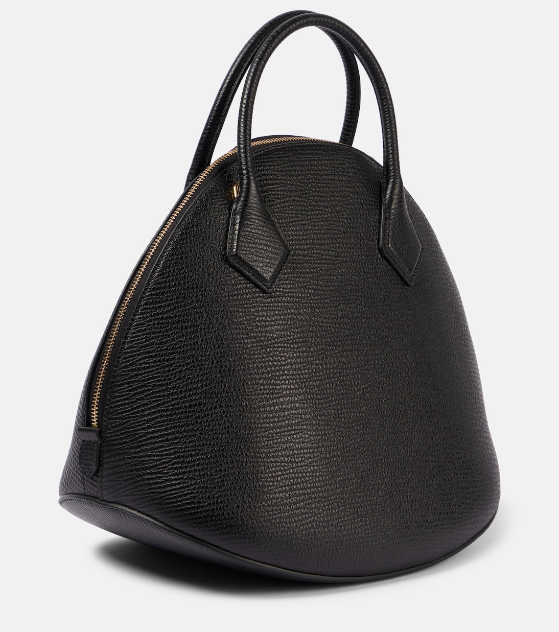 Dome 32 leather tote bag in black - Alaia | Mytheresa