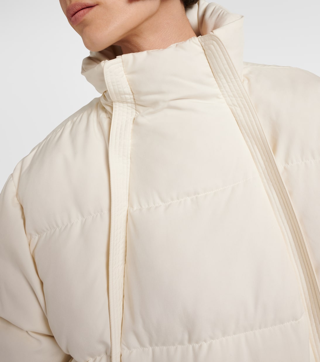 Sebastian silk puffer jacket in brown - Loro Piana | Mytheresa